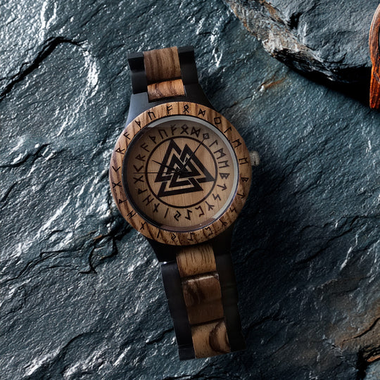 Viking Warrior Watch - wood – Modern Viking
