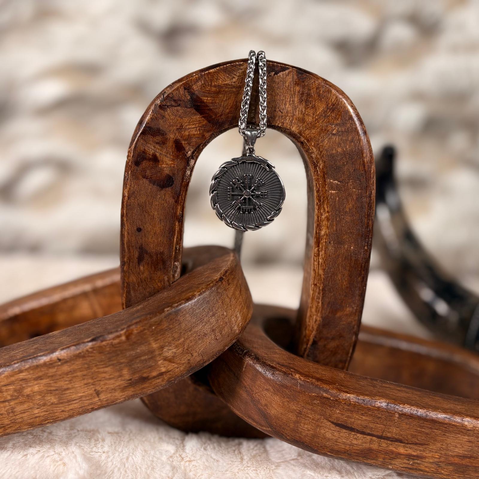 Pathfinder’s Sigil – Viking Vegvisir Compass Necklace | Modern Viking®