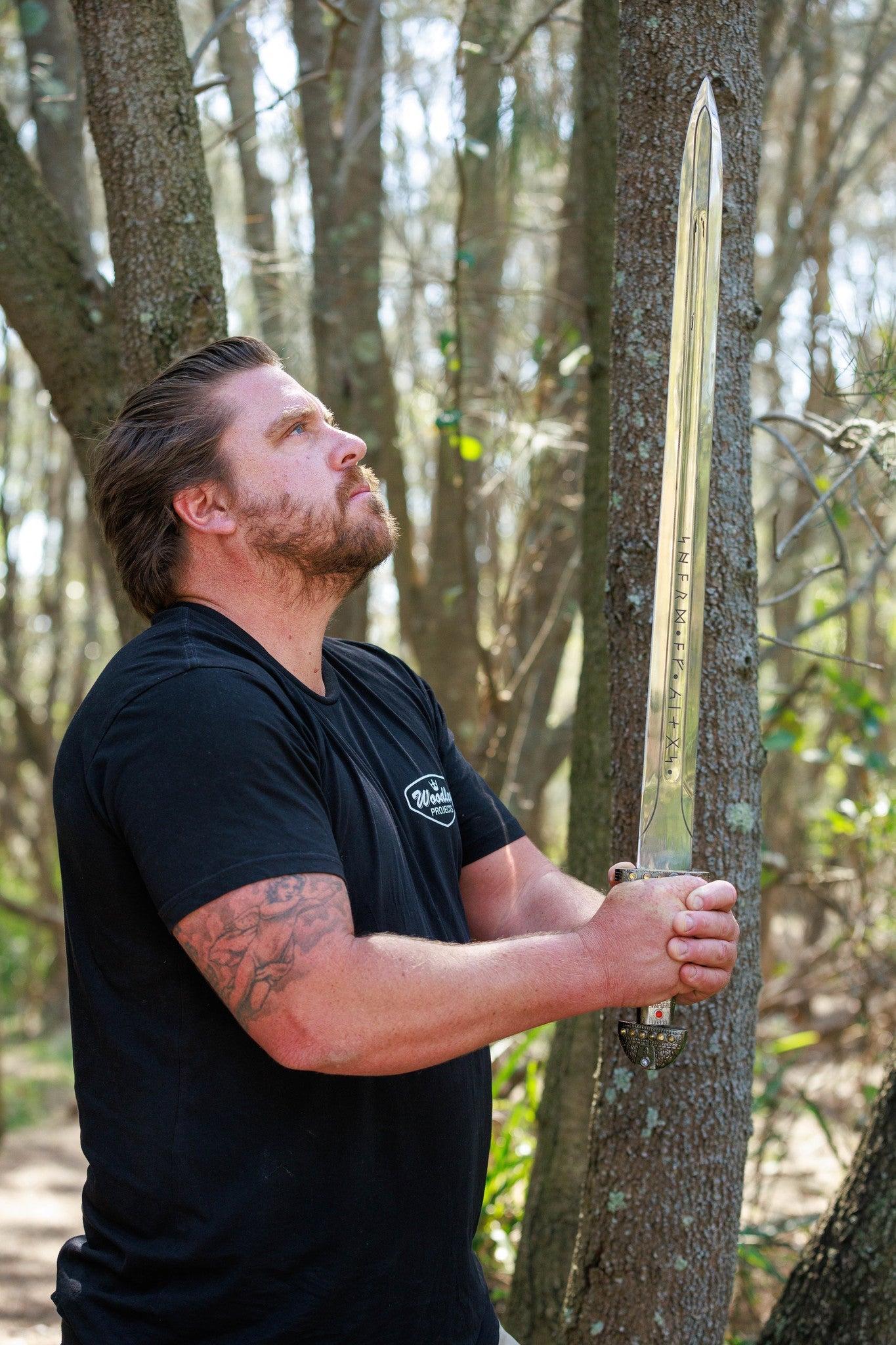 Ragnar Viking Sword – Full Steel Blade & Handle with Leather Sheath ...