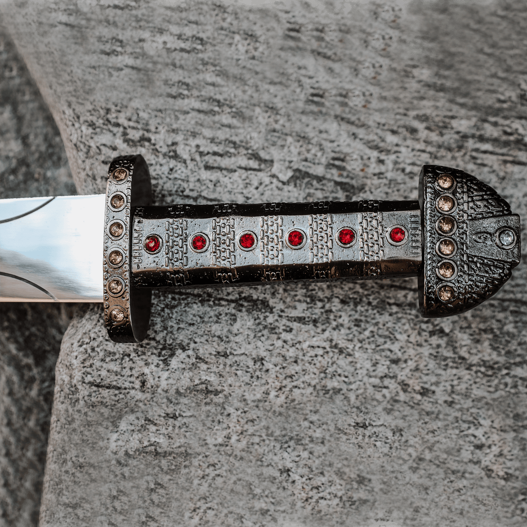 Ragnar Viking Sword – Full Steel Blade & Handle with Leather Sheath ...